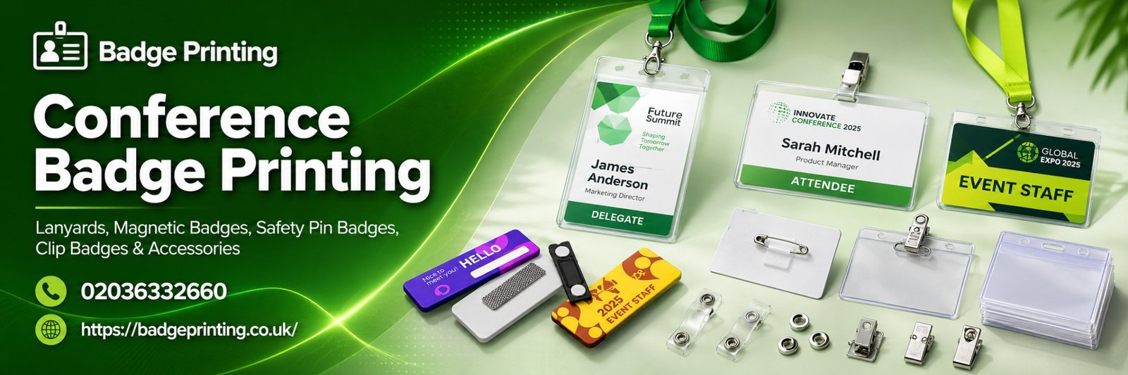 Conference Badges Printing | Badges & Lanyards for Conferences